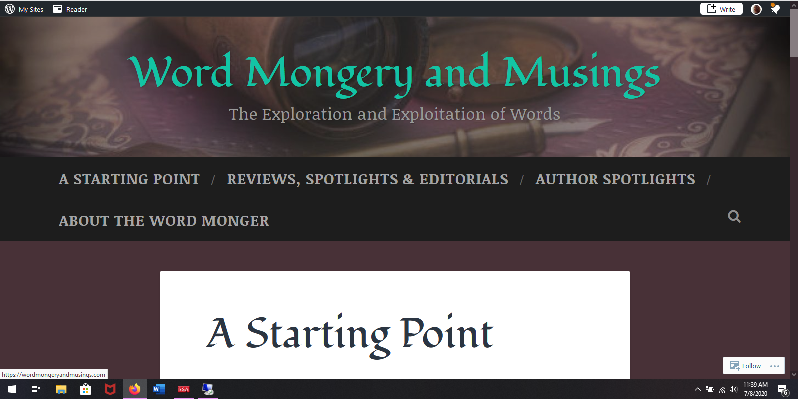 Word Mongery and Musings – #BookReviewBlog Launch – BooknVolume